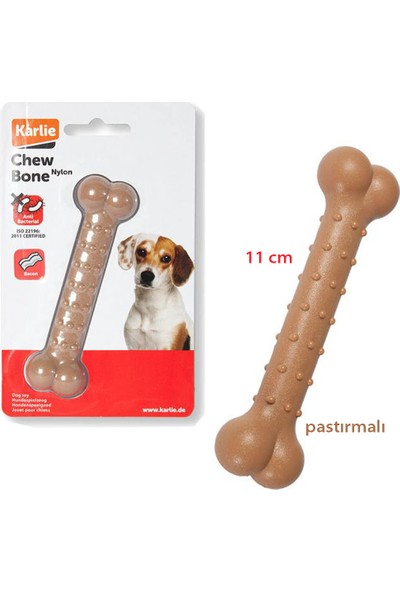 Karlıe Naylon Çiğneme Kemiği Pastırmalı 11CM Karlıe Naylon Çiğneme Kemiği Pastırmalı 11CM