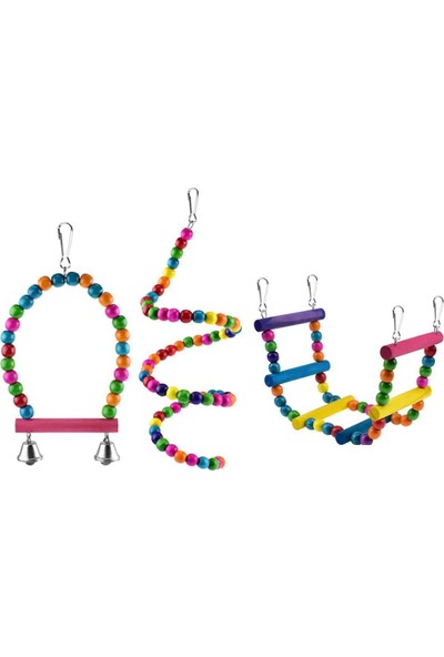 Muhabbet Kuşları İçin Kuş Oyuncağı 3 Parça Oyuncak Seti Muhabbet Kuşları İçin Kuş Oyuncağı 3 Parça Oyuncak Seti