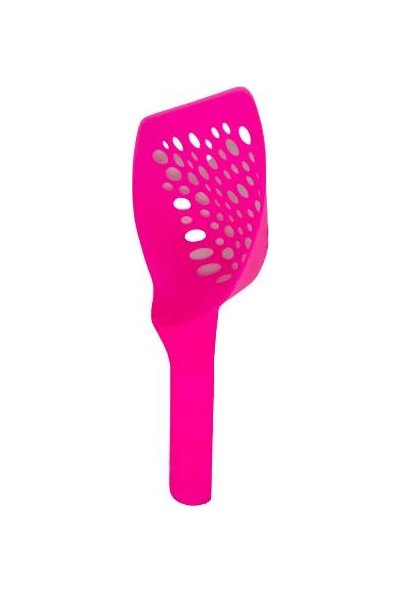 Mona Bags Plastik Elekli Kedi Kumu Küreği Büyük Boy Pembe