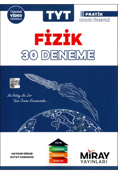 Miray Yayınları TYT Fizik 30 Deneme Pratik Konu Özetli