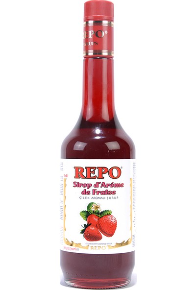 Repo Çilek Aromalı Kokteyl ve Kahve Şurubu 700 ml