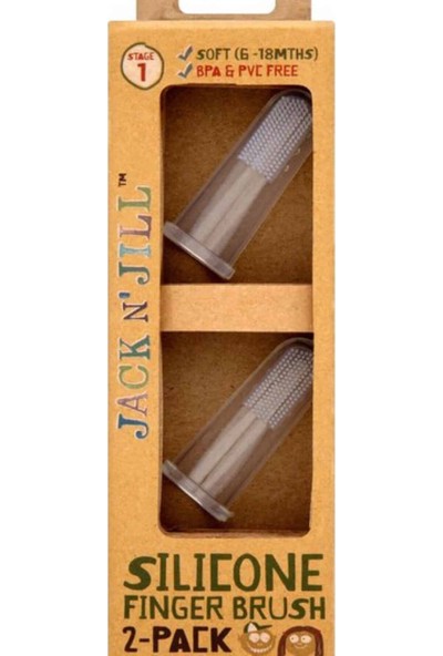 Jack N' Jill Jack N Jill - Silikon Parmak Fırça 2'li Jack N' Jill Jack N Jill - Silikon Parmak Fırça 2'li