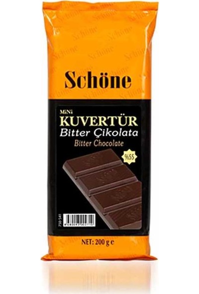 Schöne Bitter Çikolata Mini Kuvertür 200 gr Schöne Bitter Çikolata Mini Kuvertür 200 gr