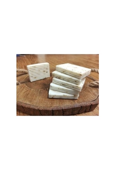 Nikah Şekeri Market Kokulu Sabun Tırtıklı Lavanta Taneli Dikdörtgen Krem 50 Adet