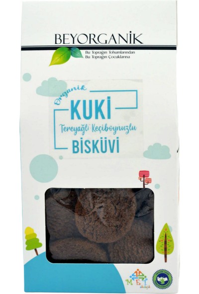 Beyorganik Kuki Tereyağlı Keçiboynuzlu Bisküvi - 120gr Beyorganik Kuki Tereyağlı Keçiboynuzlu Bisküvi - 120gr