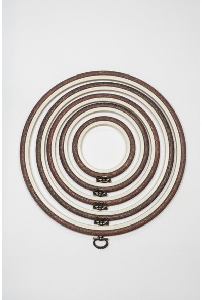 Nurge Ticaret Nurge Pano Nakış Kasnağı Yuvarlak 5 Boy Set