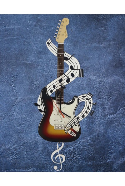 Tude Sallanan Gitar Duvar Saati Tude Sallanan Gitar Duvar Saati