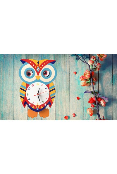 Tude Sallanan Baykuş Duvar Saati Tude Sallanan Baykuş Duvar Saati