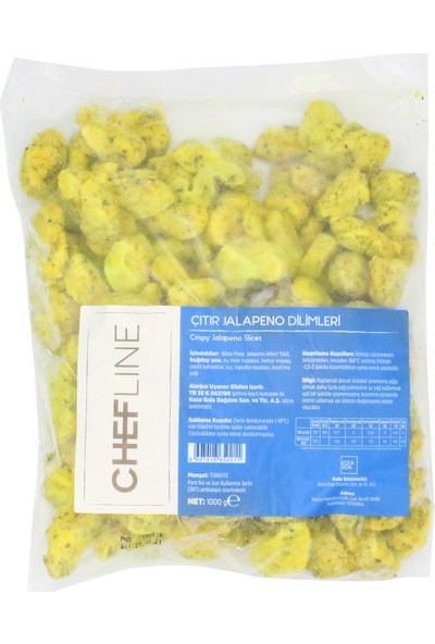 Chefline Çıtır Jalapeno Halkalar 1 kg Chefline Çıtır Jalapeno Halkalar 1 kg