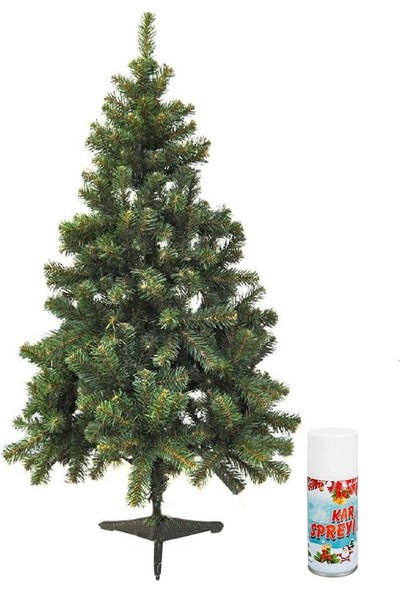 Bimbambom Yılbaşı Ağacı 120 cm 110 Dal, Kar Spreyi Hediyeli