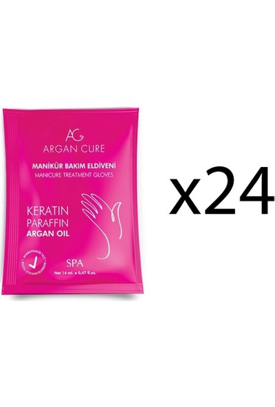 Argan Cure Manikür Bakım Eldiveni 24 Adet