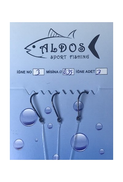 Aldos Mırmır, Mercan, Ispari Üçlü Dip İğne Takımı 3 No (3 Ad) Aldos Mırmır, Mercan, Ispari Üçlü Dip İğne Takımı 3 No (3 Ad)