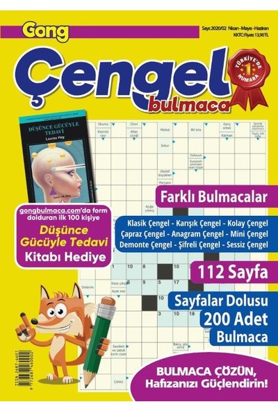 Gong Çengel Bulmaca Sayı : 2020/02 Gong Çengel Bulmaca Sayı : 2020/02
