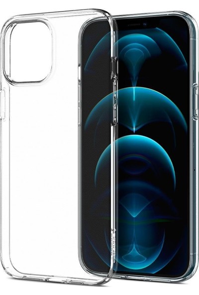 Spigen Apple iPhone 12 / iPhone 12 Pro Kılıf Liquid Crystal 4 Tarafı Tam Koruma Crystal Clear - ACS01697