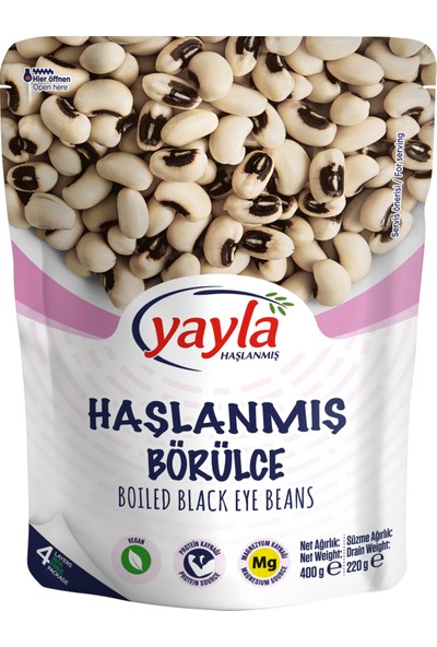 Yayla Haşlanmış Börülce 400 gr Yayla Haşlanmış Börülce 400 gr