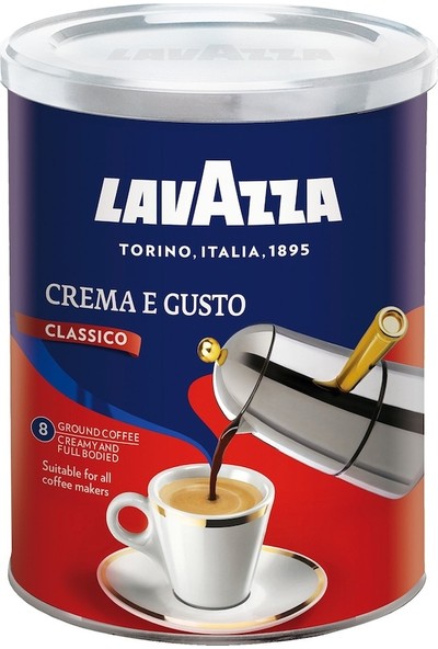 Lavazza Creama Gusto 250 gr Teneke Lavazza Creama Gusto 250 gr Teneke