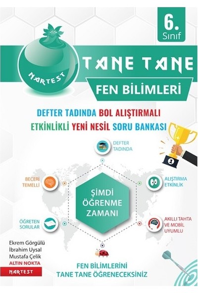Nartest 6. Sınıf Yeşil Defter Tadında Tane Tane Fen Bilimleri