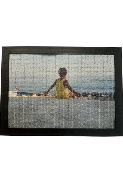Deritel 1000 Parça Puzzle Çerçevesi Tam Siyah 48 * 68 cm
