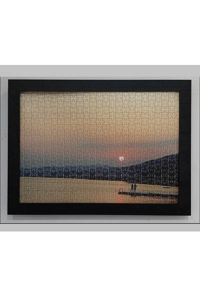 Deritel 1000 Parça Puzzle Çerçevesi Siyah 48 * 68 cm