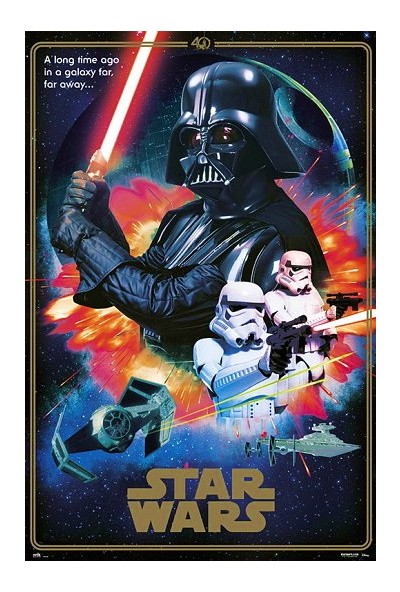 Star Wars 40 Anniversary Villians Maxi Poster Star Wars 40 Anniversary Villians Maxi Poster