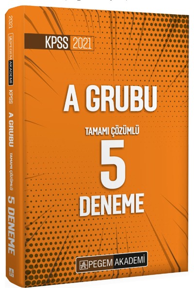 Pegem Akademi Yayıncılık KPSS A Grubu Tamamı Çözümlü 5 Deneme