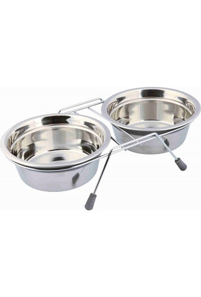 Trixie Paslanmaz Çelik Köpek Mama Su Kabı 2 x 0,9 l 16 cm Gri Trixie Paslanmaz Çelik Köpek Mama Su Kabı 2 x 0,9 l 16 cm Gri