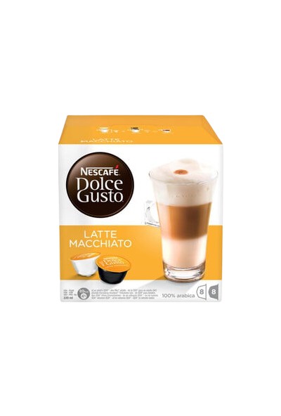 Nescafe Dolce Gusto Latte Macchiato Kapsül Kahve 16'lı x 3 Kutu Nescafe Dolce Gusto Latte Macchiato Kapsül Kahve 16'lı x 3 Kutu