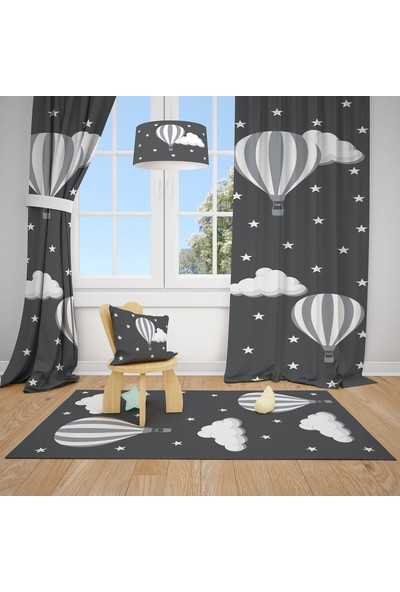 Talia Home TLA-103 2 Kanat Balonlu Çocuk Odası Takımı Fon Perdesi Talia Home TLA-103 2 Kanat Balonlu Çocuk Odası Takımı Fon Perdesi