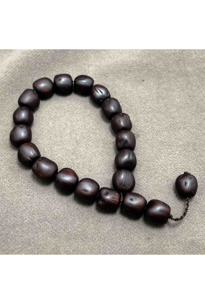 Midyat Nurtaş Gümüş Andız Ağacı Tesbih Koyu Kahverengi