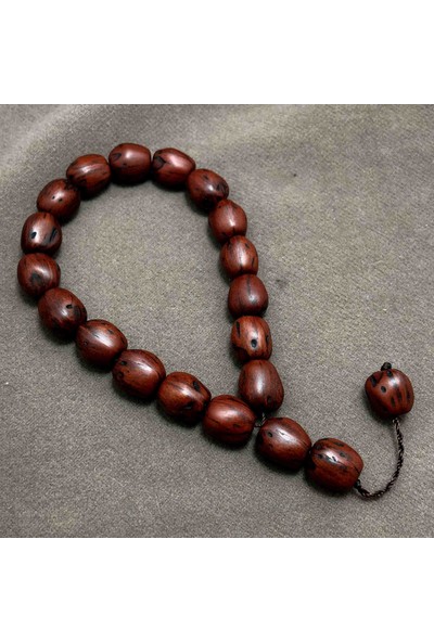 Midyat Nurtaş Gümüş Kahverengi Andız Ağacı Tesbih