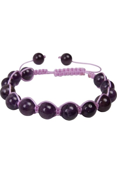 Taş Rüyası Ametist Örme Bileklik