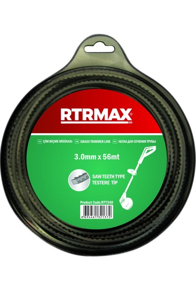 RTRMAX Tırpan Misinası Testere 3.3MM*46M RTY343