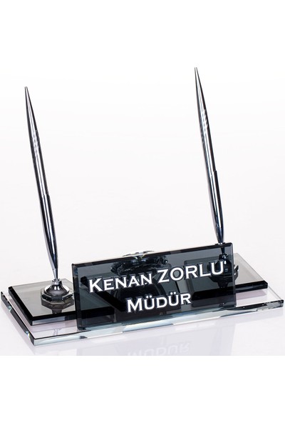 İsimlik Sepeti Kişiye Özel Berlin Kristal Masa İsimliği Ofis Masaüstü İsimlik - Gümüş İsimlik Sepeti Kişiye Özel Berlin Kristal Masa İsimliği Ofis Masaüstü İsimlik - Gümüş