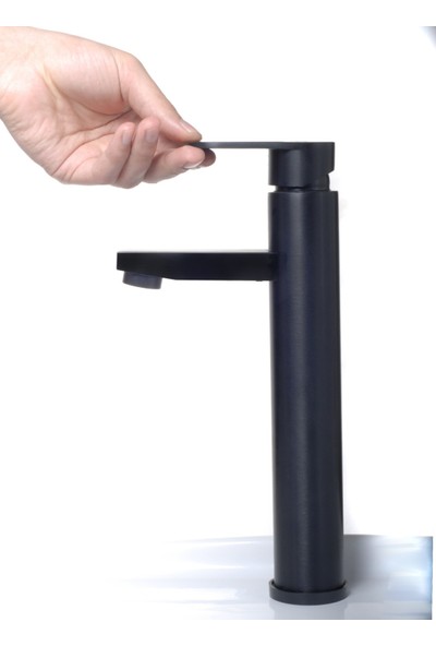 Rudi Siyah Çanak Lavabo Bataryası Musluk Rudi Siyah Çanak Lavabo Bataryası Musluk