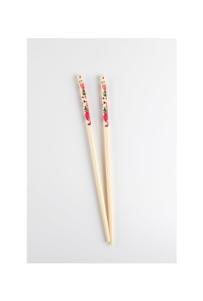 Serel Yıkanabilir Ahşap Çin Japon Yemek Çubuğu - 10 Çift