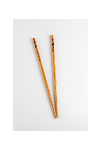 Serel Yıkanabilir Ahşap Çin Japon Yemek Çubuğu - 2 Çift