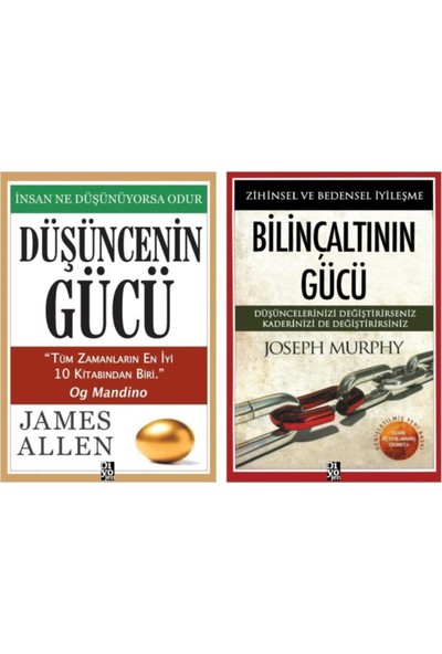 Bilinçaltının Gücü - Düşüncenin Gücü 2 Kitap Set