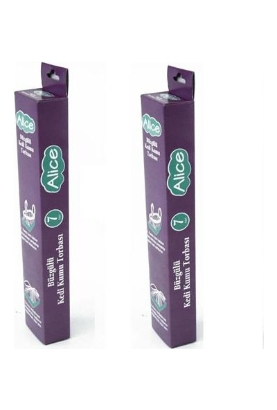 Alice Büzgülü Kedi Kumu Poşeti 7 Adet x 2 Paket