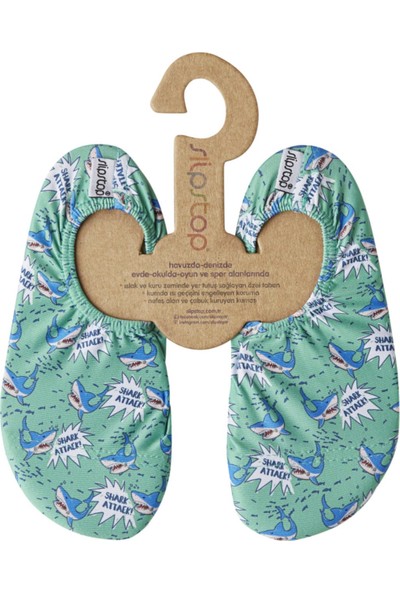 Slipstop Yeşil Erkek Çocuk Deniz Ayakkabısı