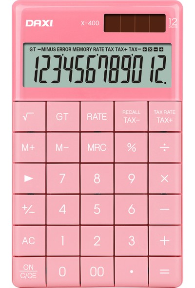 Daxı X-400 Pembe Hesap Makinesi Daxı X-400 Pembe Hesap Makinesi