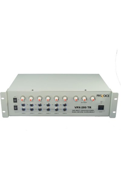 Provoice VPX-250 TR 6 Kanal Mikser Anfi Trafolu Provoice VPX-250 TR 6 Kanal Mikser Anfi Trafolu