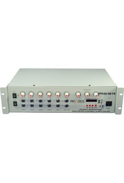 Provoice VPX-250 USB TR 250 Watt Mikser Amfi Provoice VPX-250 USB TR 250 Watt Mikser Amfi