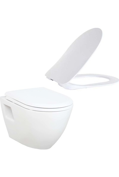 Creavit TP325 Terra Asma Klozet + Creavit Duck Yavaş Kapanır Kapak Creavit TP325 Terra Asma Klozet + Creavit Duck Yavaş Kapanır Kapak
