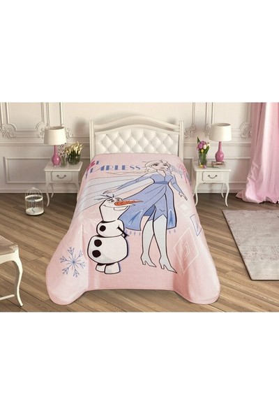 Taç Frozen Fearless Tek Kişilik Battaniye Taç Frozen Fearless Tek Kişilik Battaniye