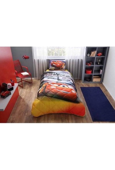 Taç Cars Lisanslı Tek Kişilik Yastık Yorgan Seti