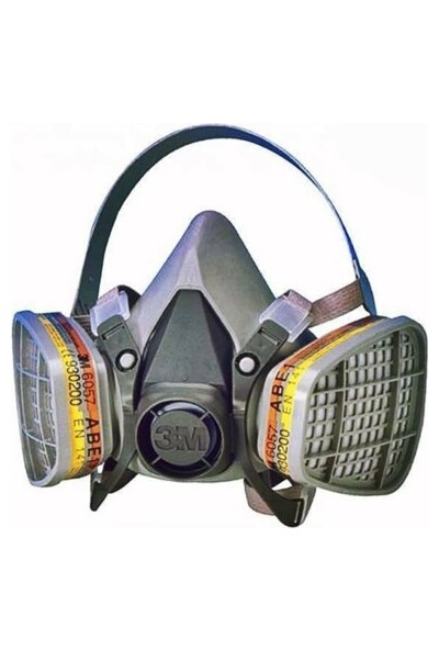 3m 6200 Gaz Maskesi Standart Beden +6059 Abek1 Filtre Dahil Set