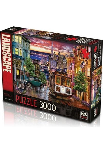 Ks Puzzle 23009 Sunset In San Francisco 3000 Parça Ks Puzzle 23009 Sunset In San Francisco 3000 Parça