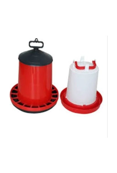 Boranın Çiftliği Tavuk Yemlik 15 kg Tavuk Suluğu 10 lt