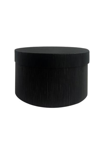 Sever Siyah Yuvarlak Kutu 18CM