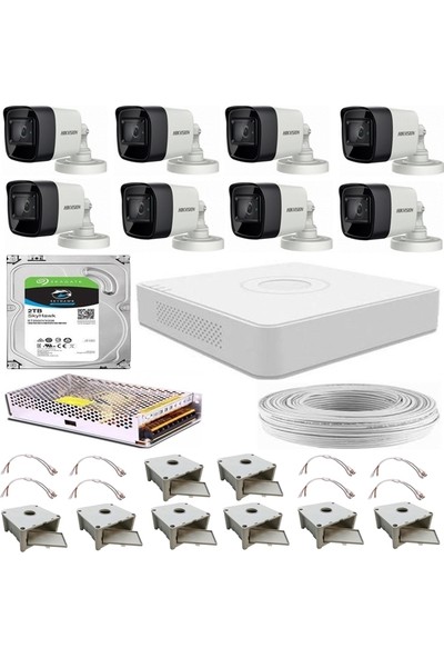 Hıkvısıon Güvenlik Kamera Sistemi 8 Kameralı